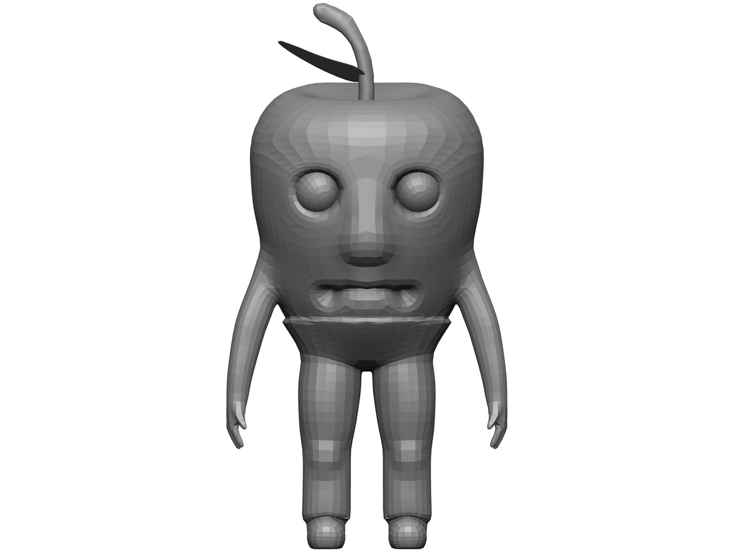 Cartoon Apple 3D - TurboSquid 1874743