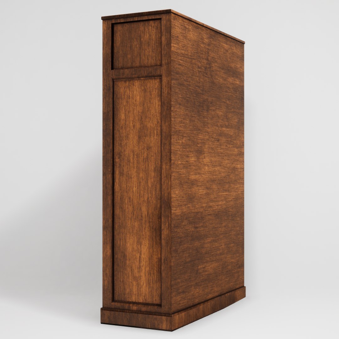3D realistic wooden closet - TurboSquid 1359299