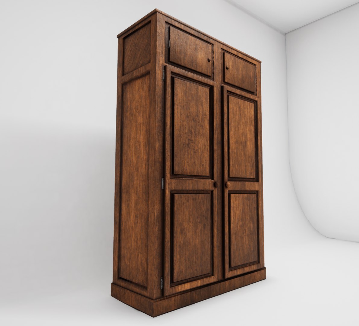 3D realistic wooden closet - TurboSquid 1359299