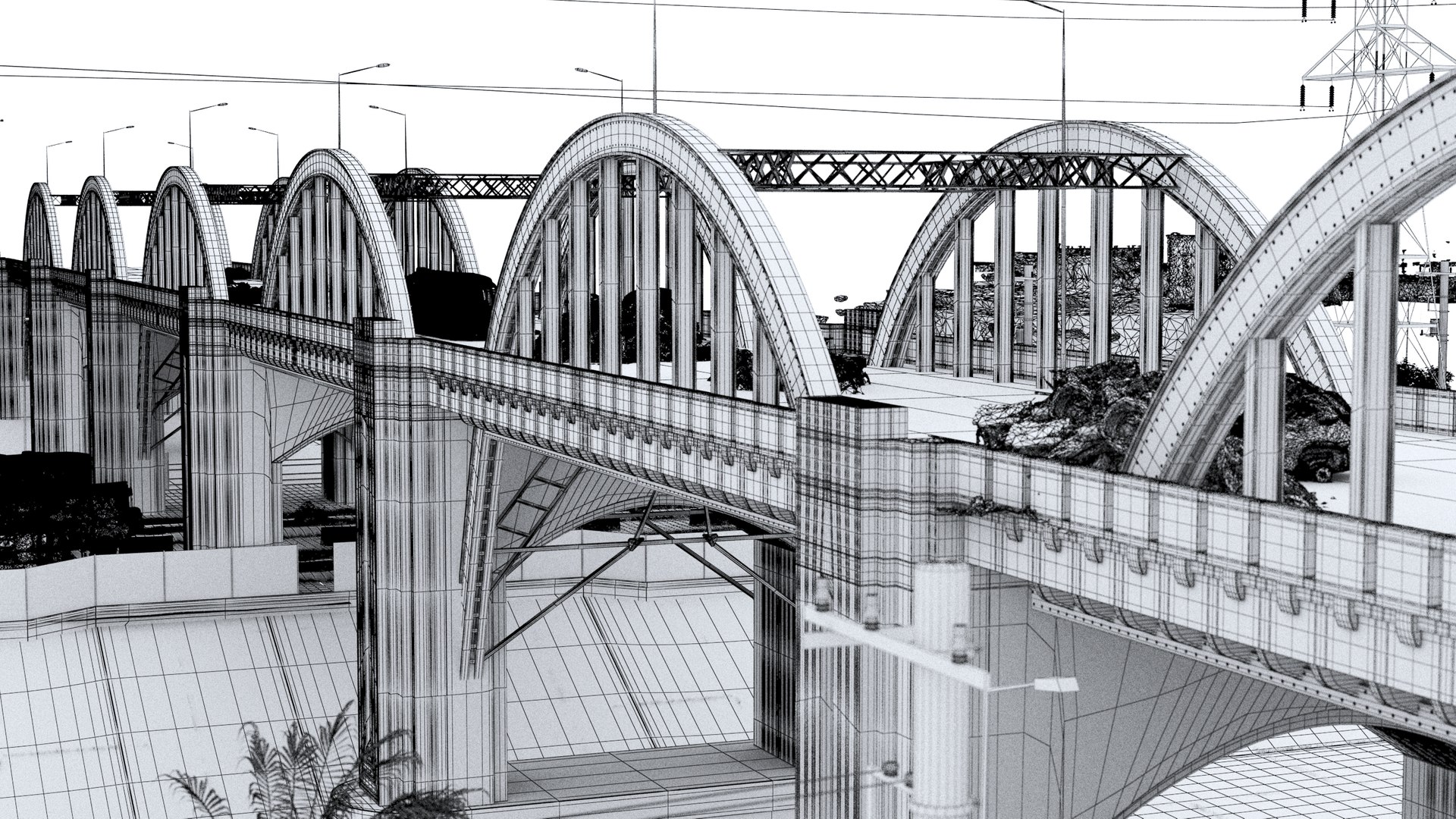 Apocalyptic Bridge 3D - TurboSquid 2228661