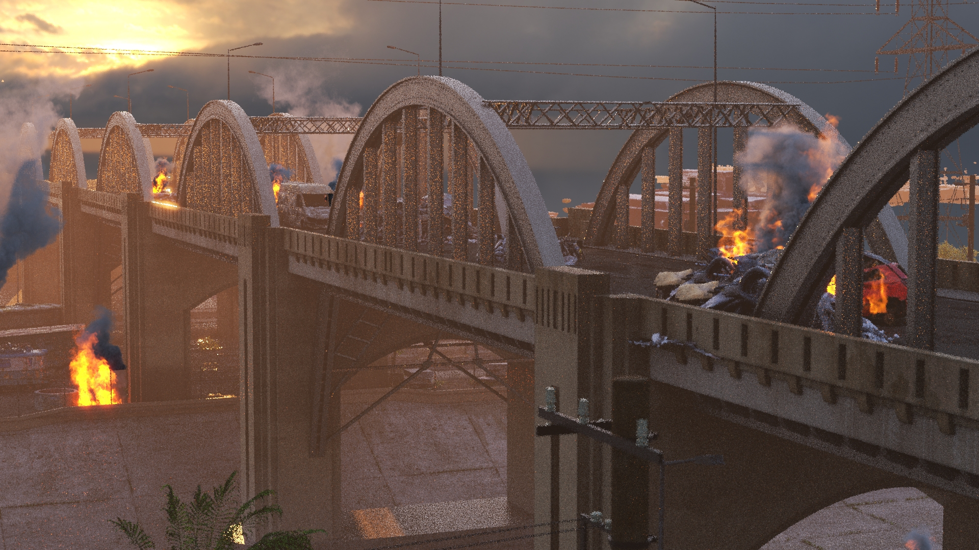 Apocalyptic Bridge 3D - TurboSquid 2228661