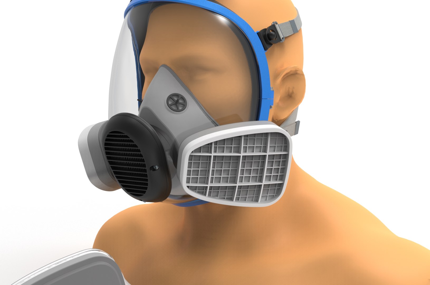 Respirator mask 3D model - TurboSquid 1549290