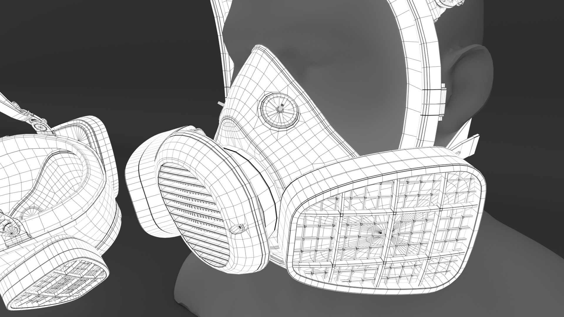 Respirator mask 3D model - TurboSquid 1549290