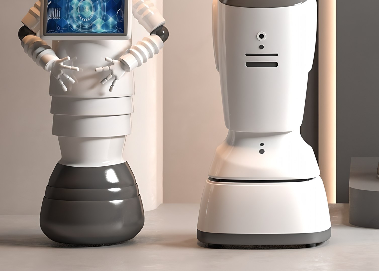 3D Robots Collection Intelligent Robot Smart Robot Humanoid Robot ...