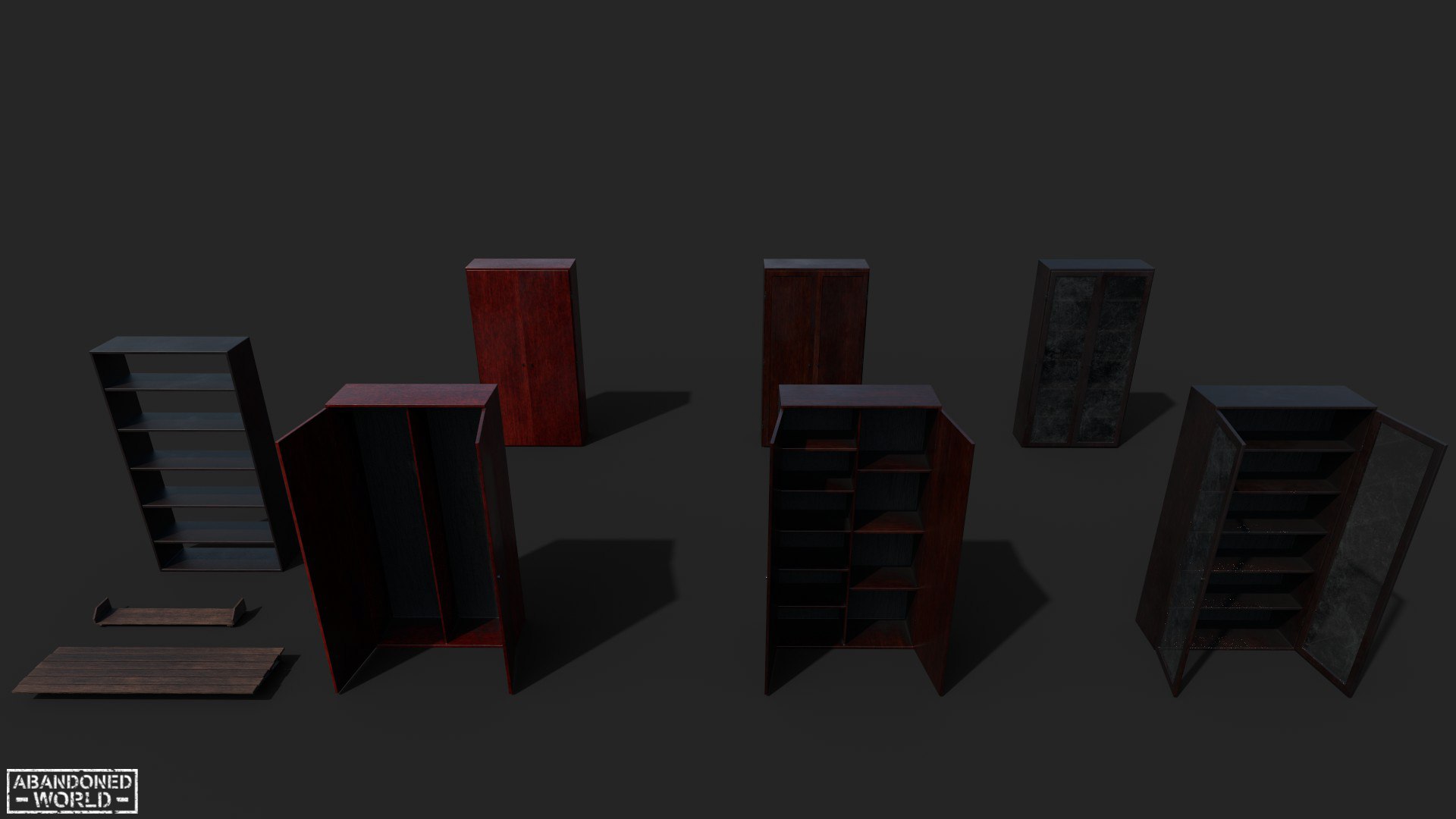 Set Of Old Soviet Cabinets 3D Model - TurboSquid 1872664