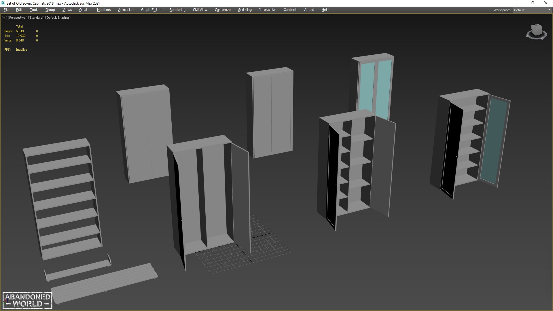 Set Of Old Soviet Cabinets 3D Model - TurboSquid 1872664