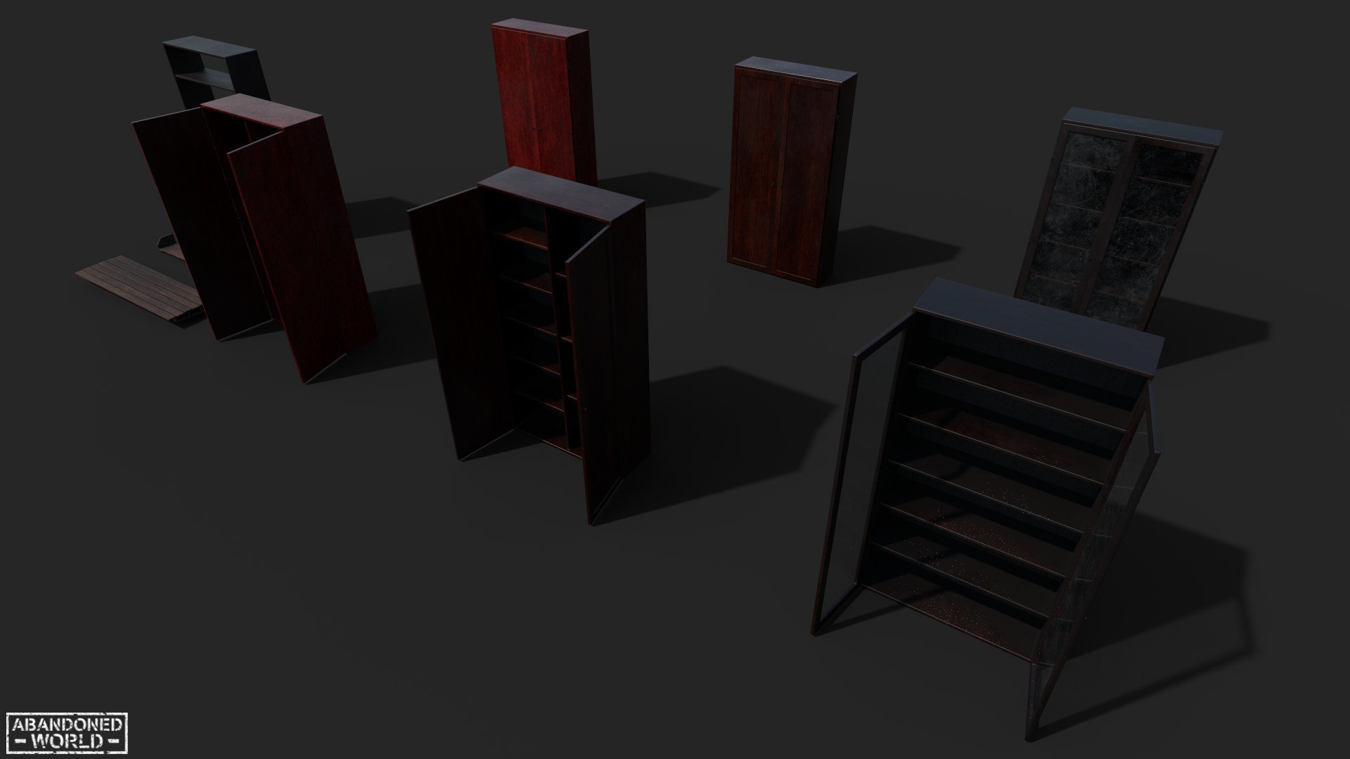Set Of Old Soviet Cabinets 3D Model - TurboSquid 1872664