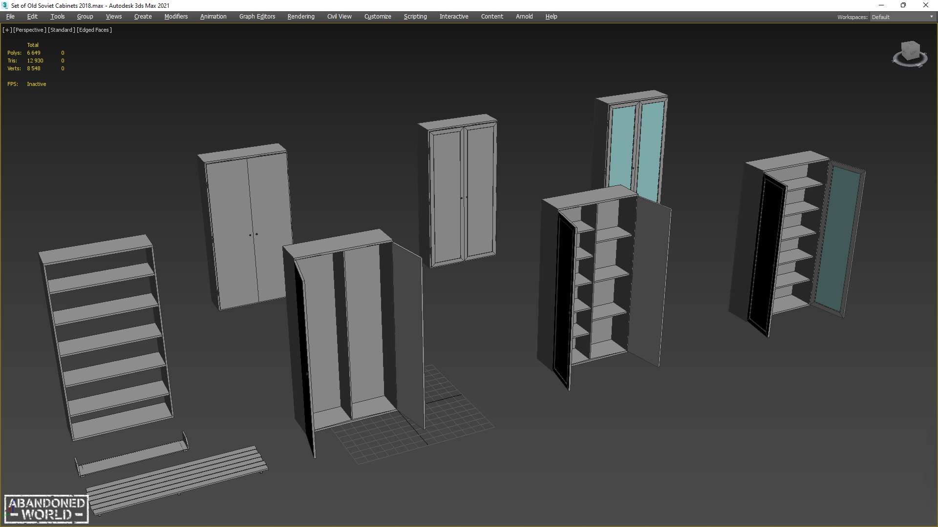 Set Of Old Soviet Cabinets 3D Model - TurboSquid 1872664
