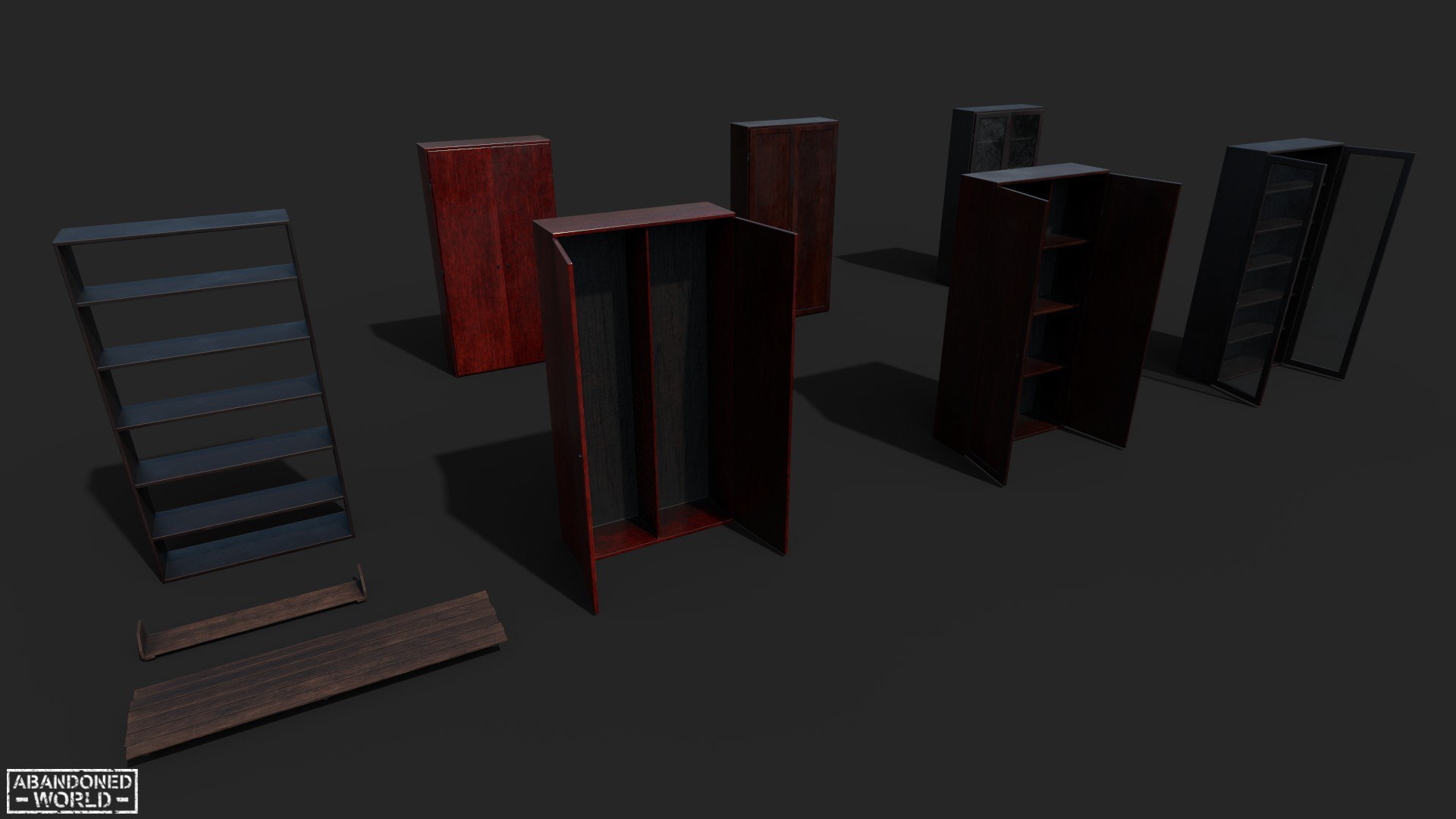 Set Of Old Soviet Cabinets 3D Model - TurboSquid 1872664