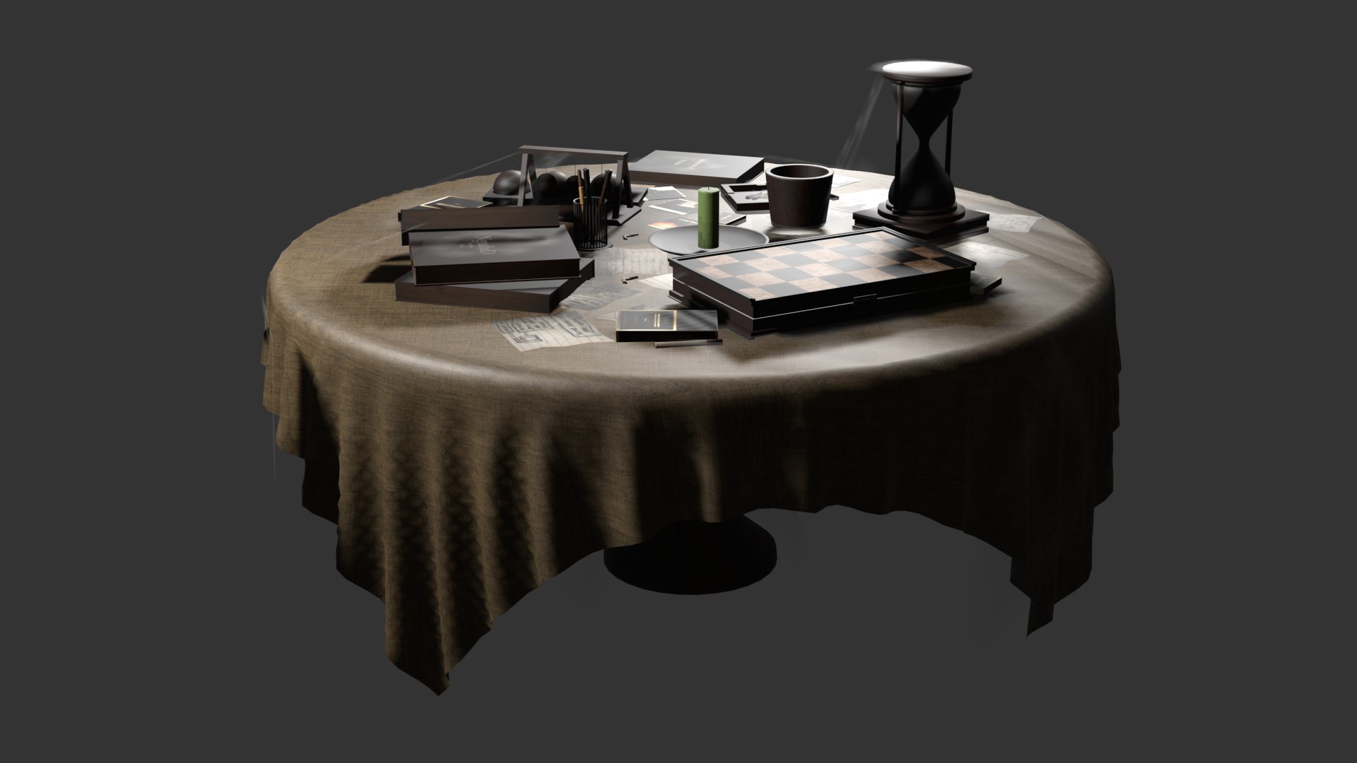 Classic Wooden Vintage Table Low Poly 3D model - TurboSquid 1989769