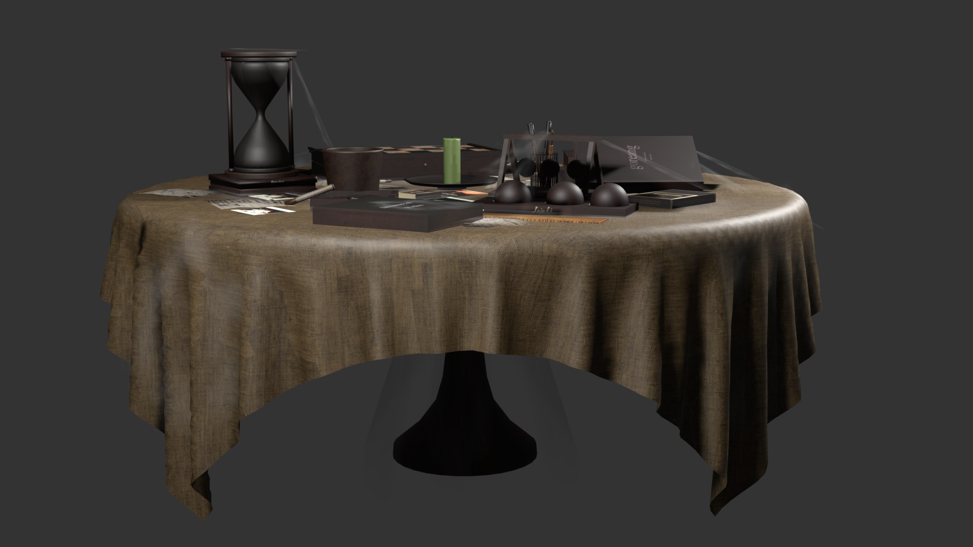 Classic Wooden Vintage Table Low Poly 3D model - TurboSquid 1989769