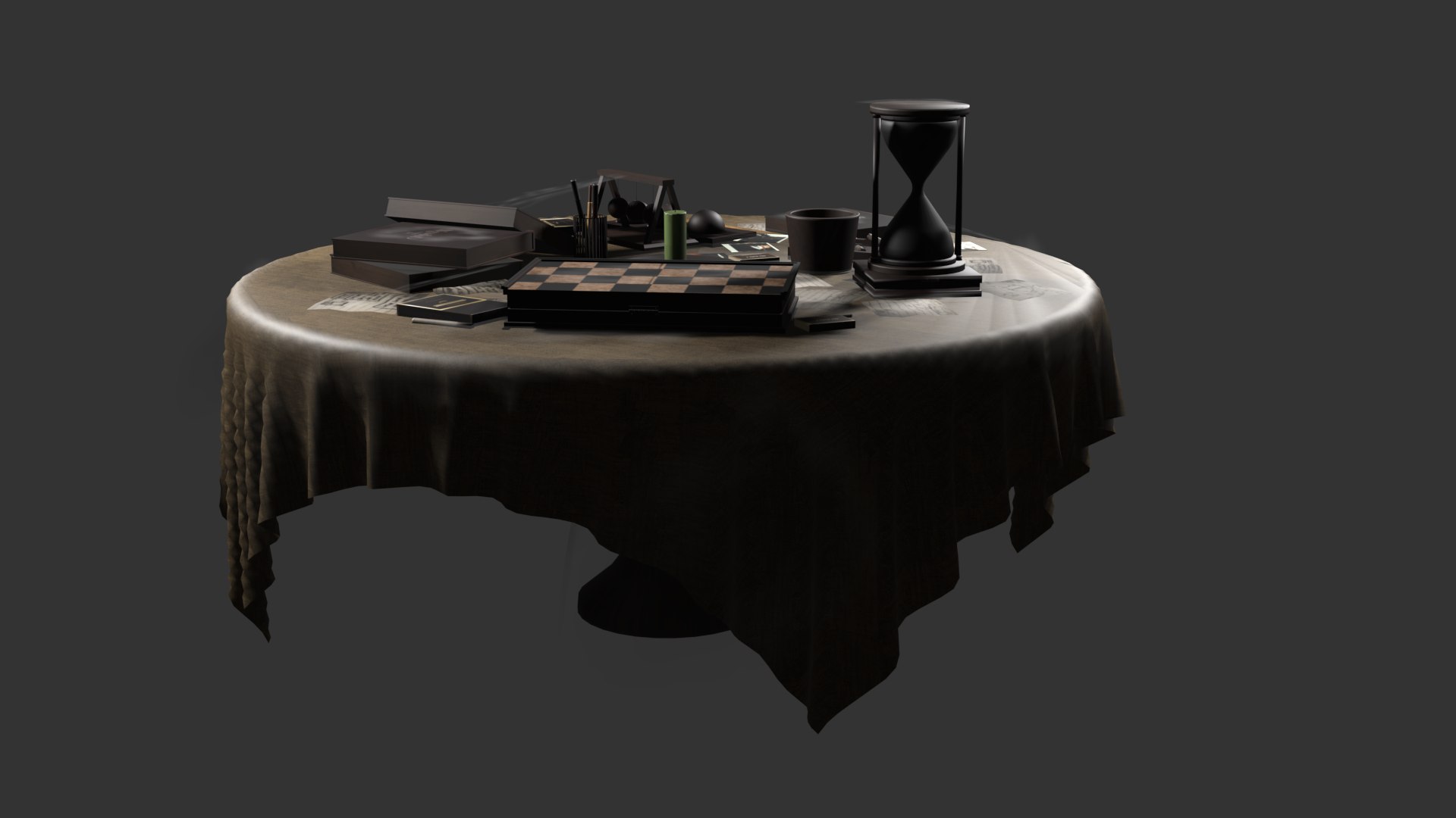 Classic Wooden Vintage Table Low Poly 3D model - TurboSquid 1989769