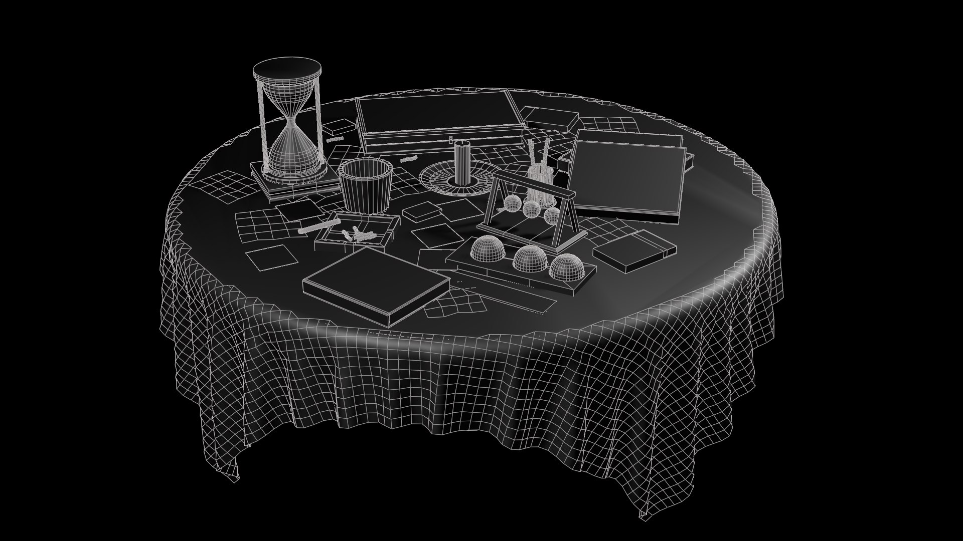 Classic Wooden Vintage Table Low Poly 3D model - TurboSquid 1989769