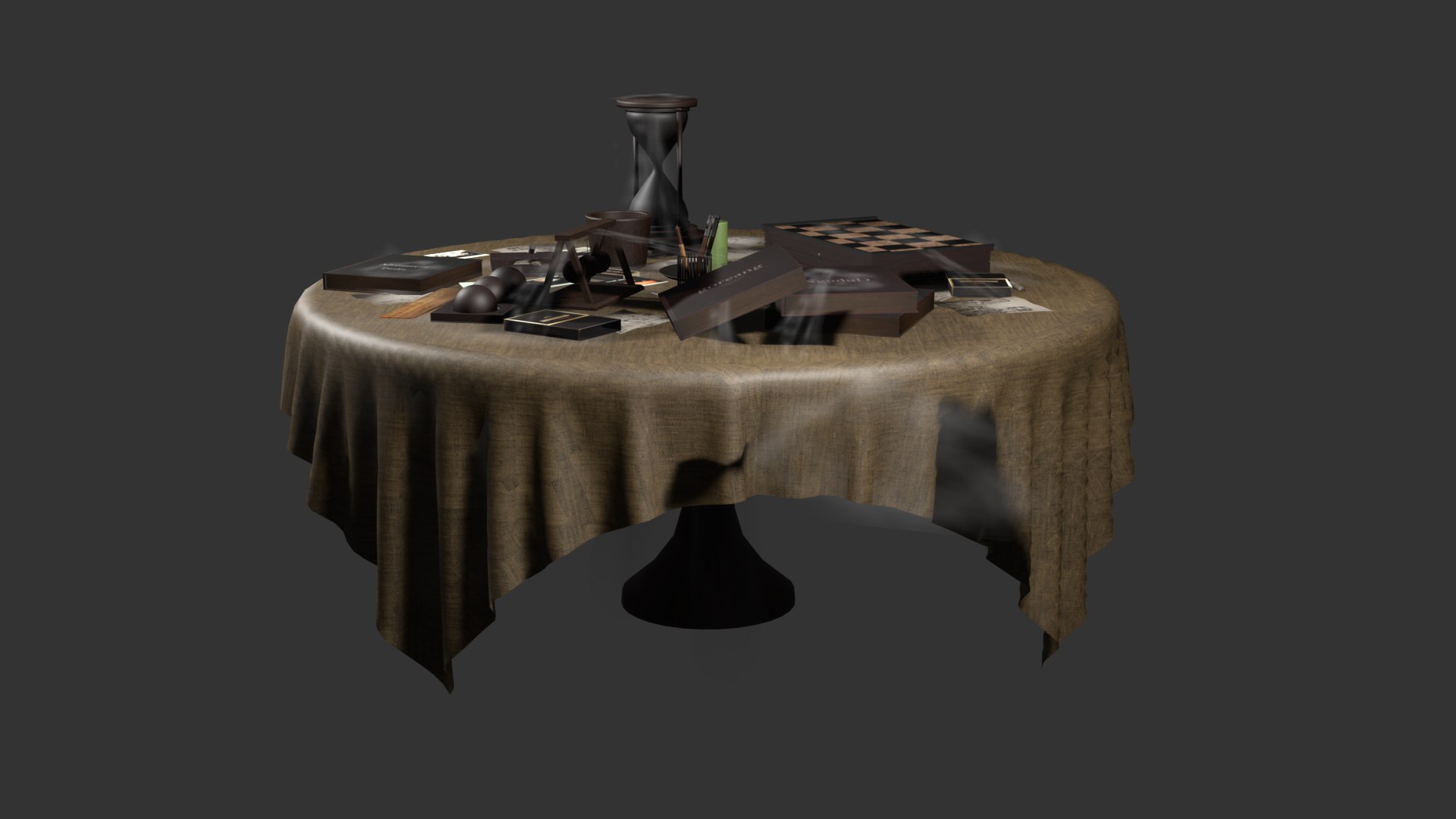 Classic Wooden Vintage Table Low Poly 3D model - TurboSquid 1989769