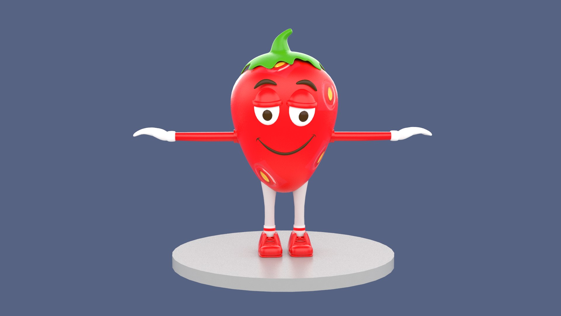 Strawberry Guy Mascot 3D Model | 1148749 | TurboSquid