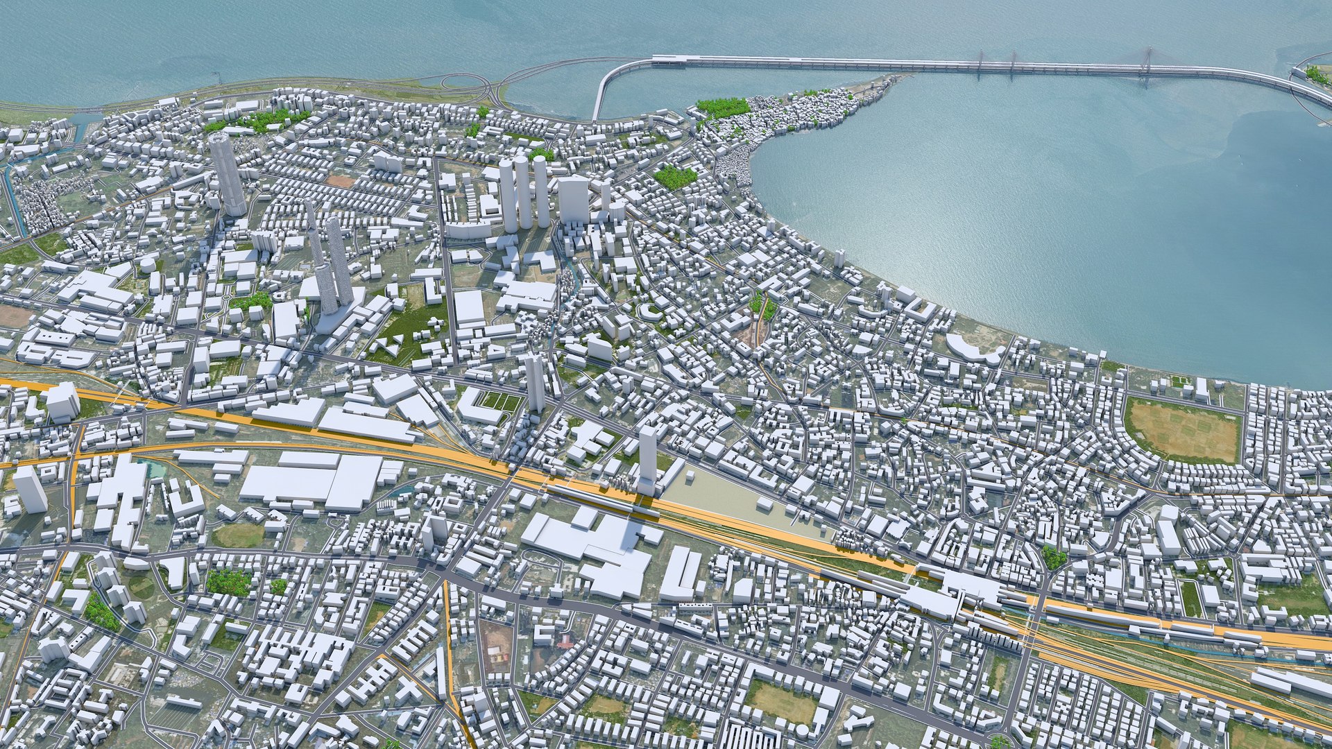 3D Model Mumbai Downtown India - TurboSquid 1989414