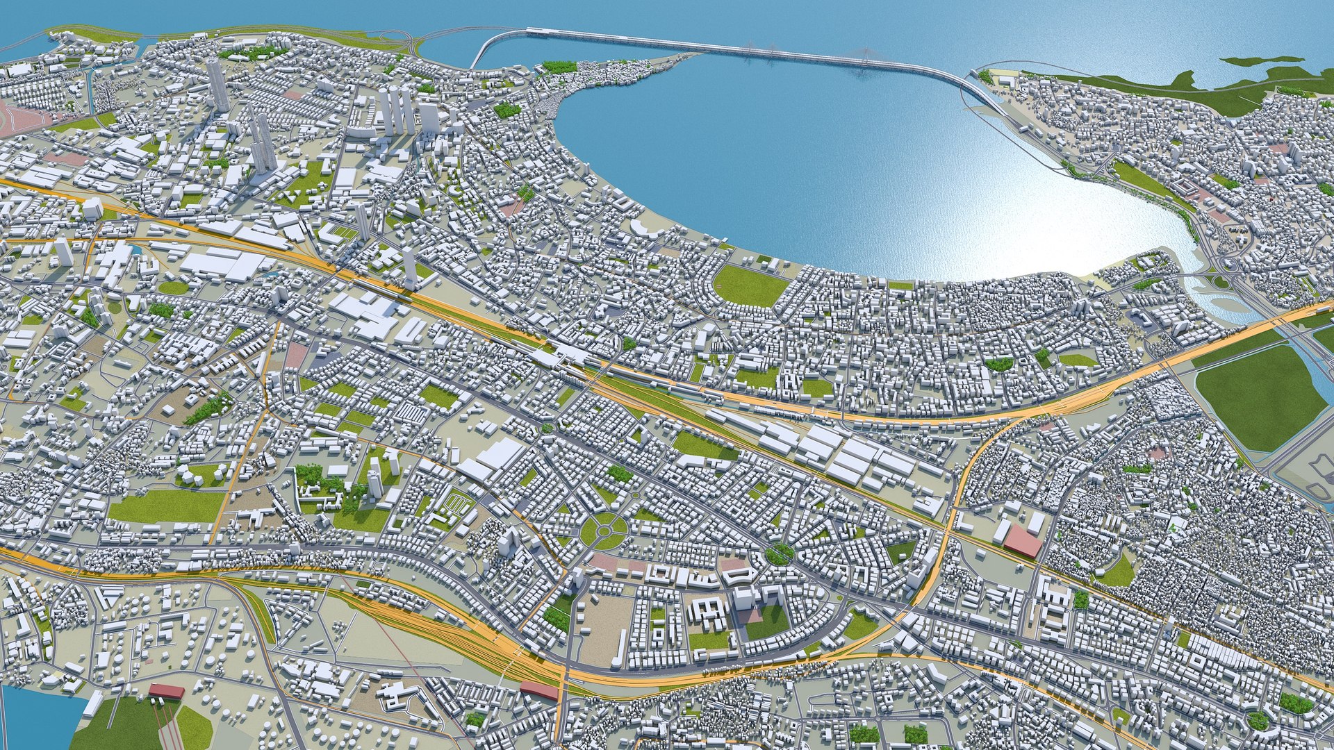 3D Model Mumbai Downtown India - TurboSquid 1989414