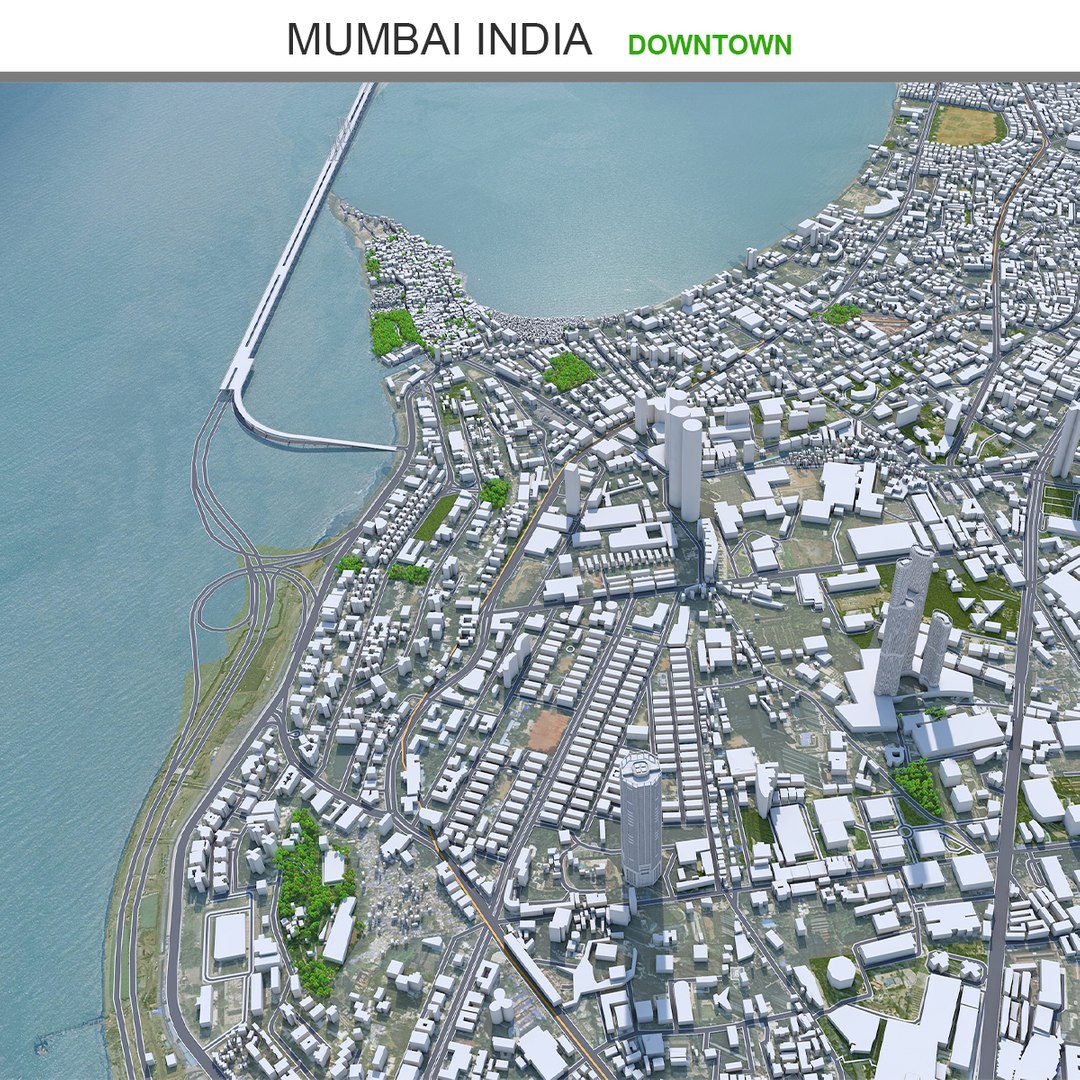 3D Model Mumbai Downtown India - TurboSquid 1989414