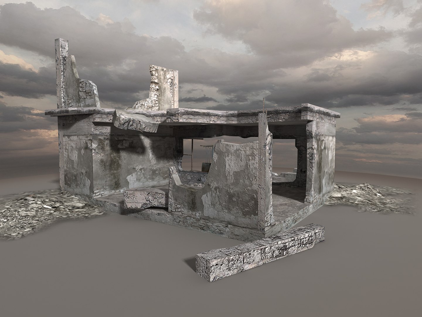 Max Destroyed Ruined Building