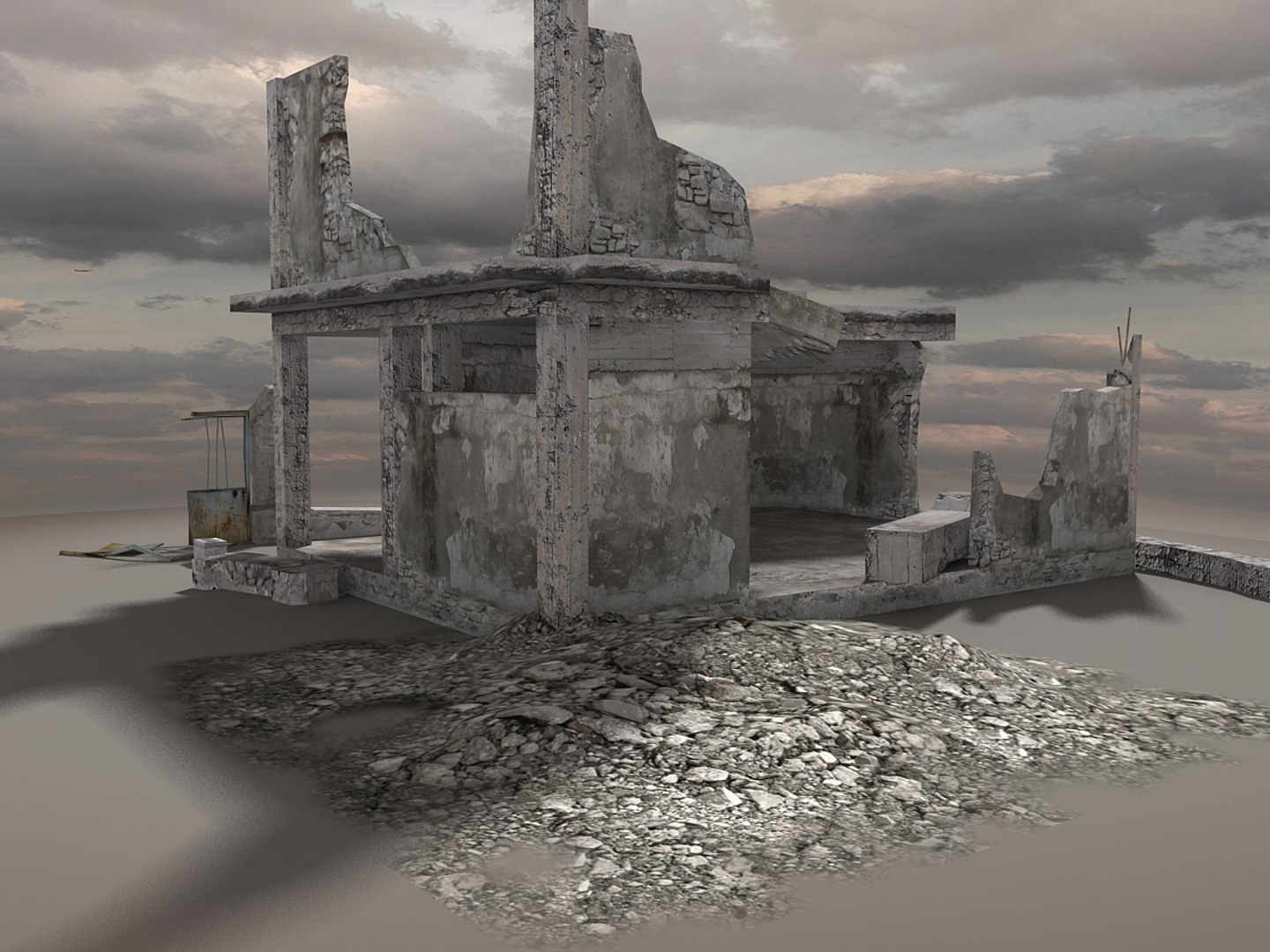 Max Destroyed Ruined Building