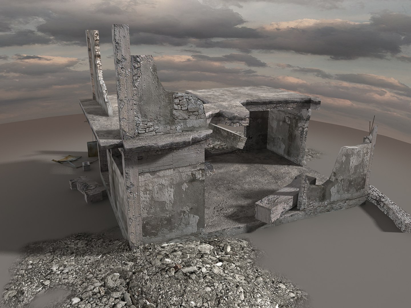 Max Destroyed Ruined Building