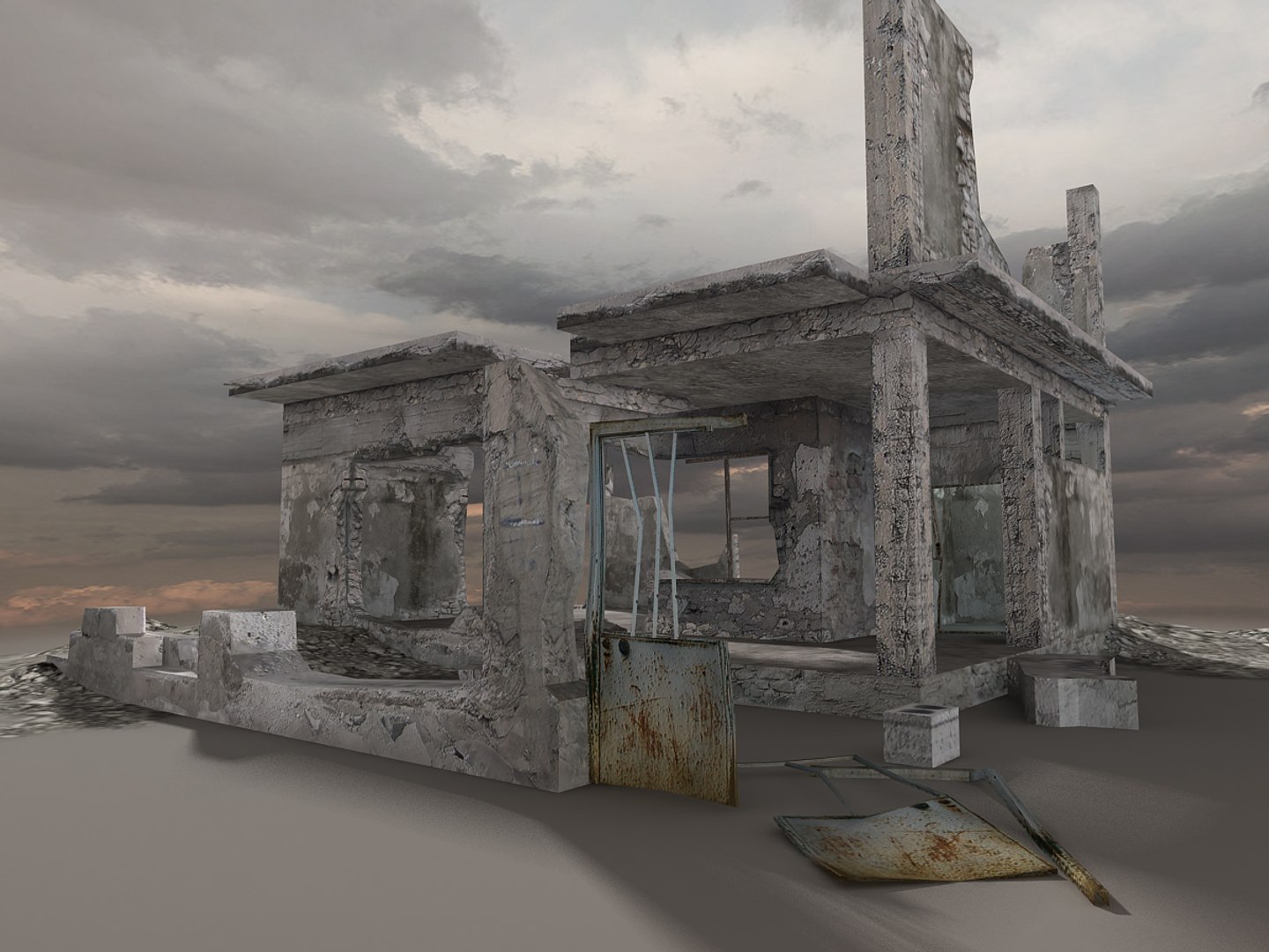 Max Destroyed Ruined Building