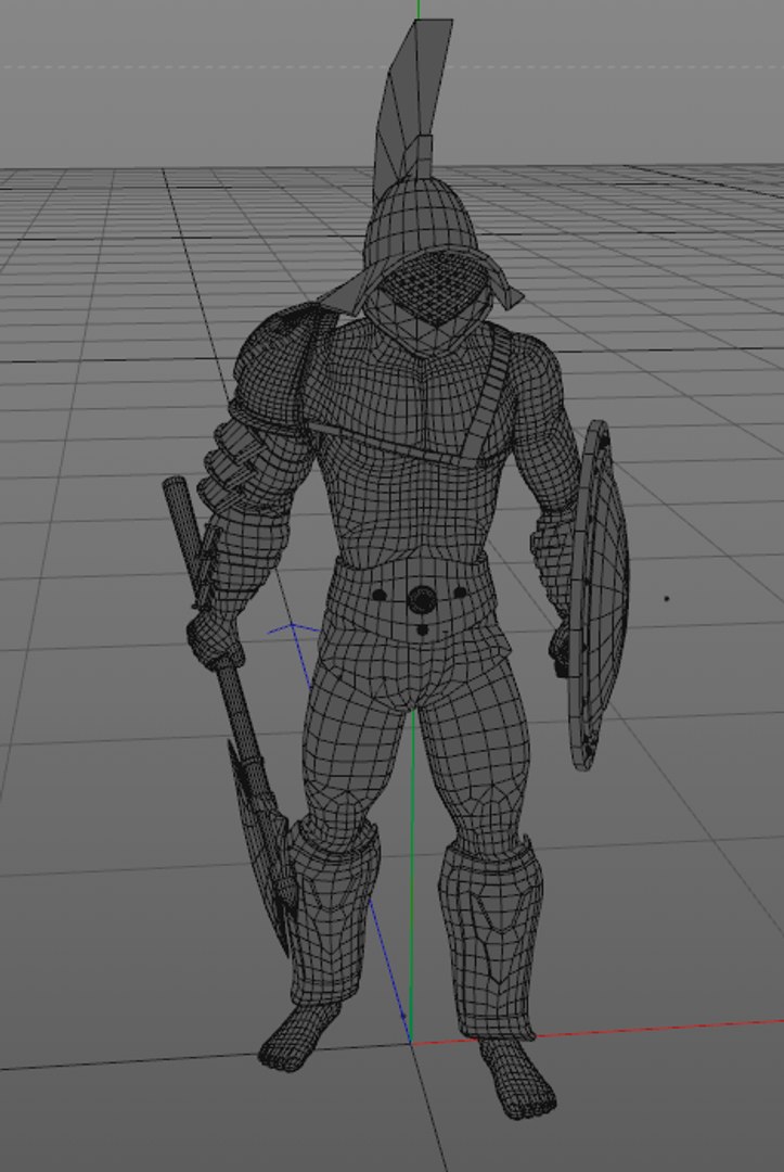 Gladiator Gaul 3d Model