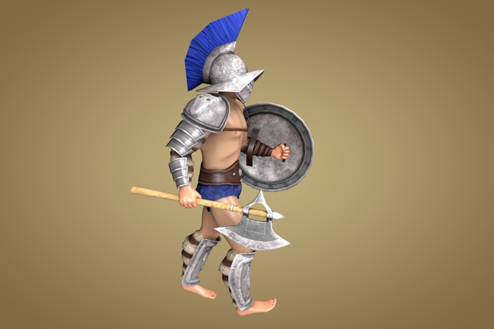 Gladiator Gaul 3d Model