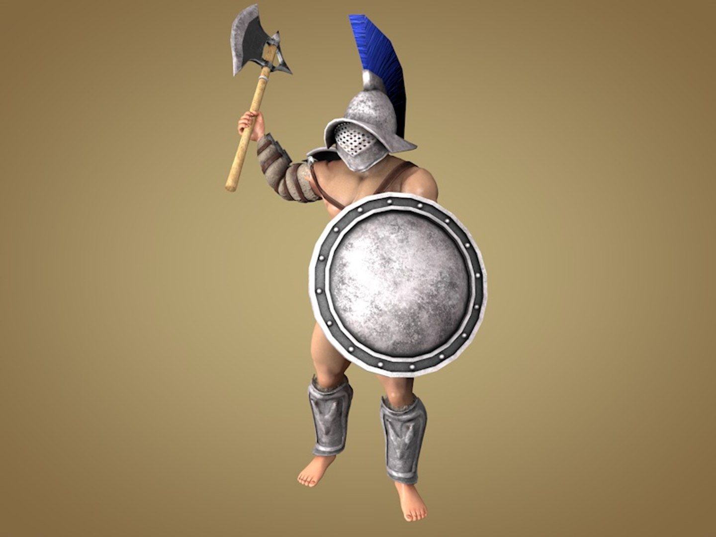 Gladiator Gaul 3d Model