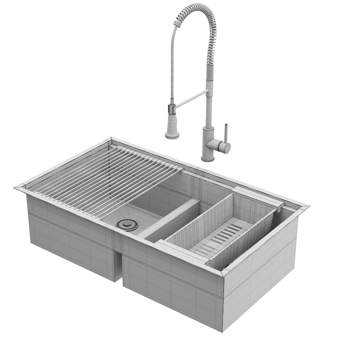 3D ELKAY ECTRUA31169TFCW - Kitchen Sink Model - TurboSquid 2072999
