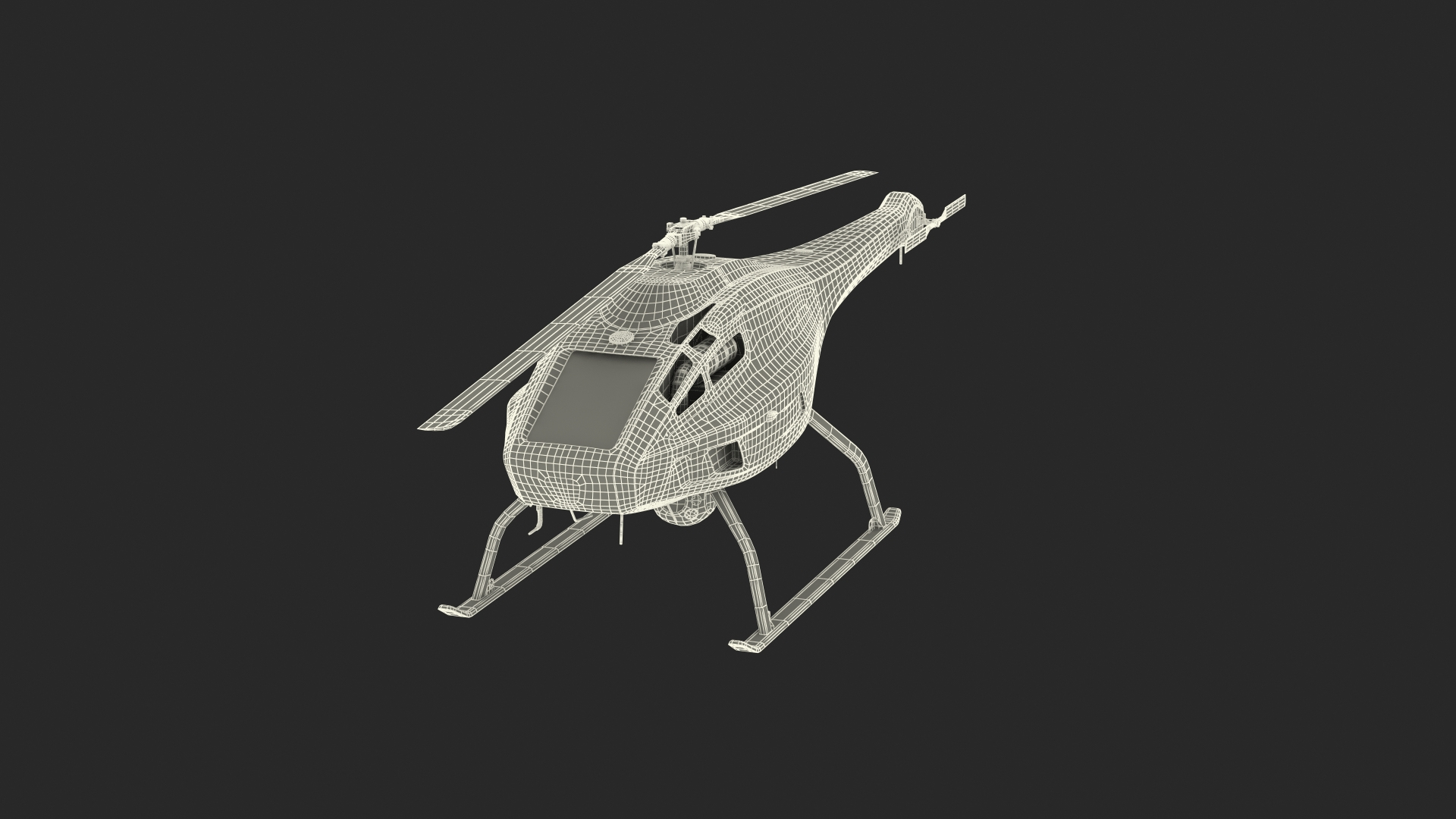 UAV Helicopter Rigged For Cinema 4D 3D Model - TurboSquid 2031167