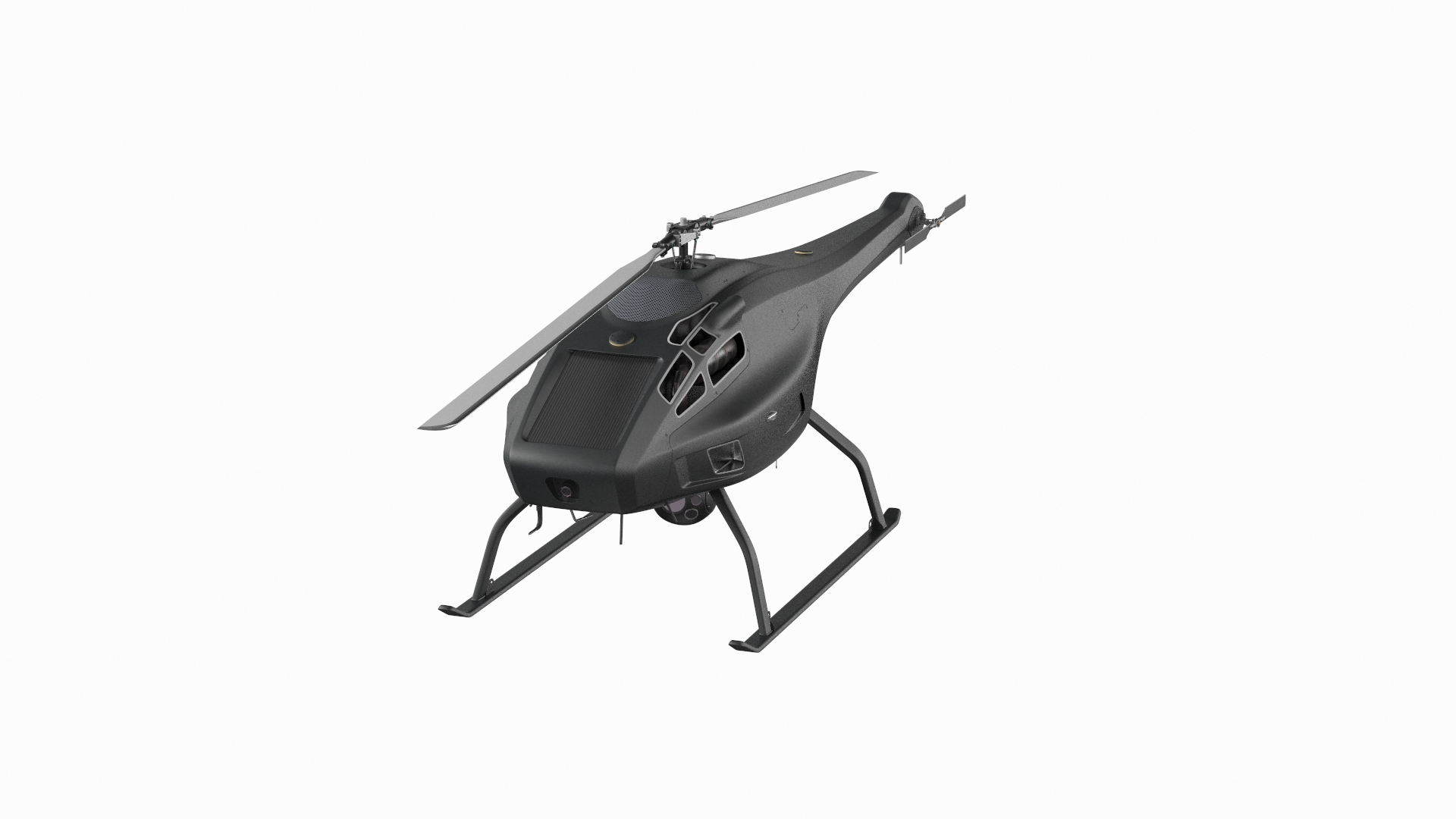UAV Helicopter Rigged For Cinema 4D 3D Model - TurboSquid 2031167