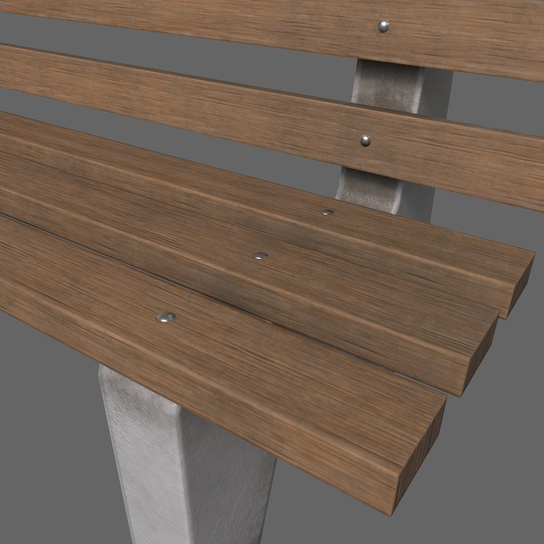 3D Bench 2 USSR Game Ready Model - TurboSquid 2236903