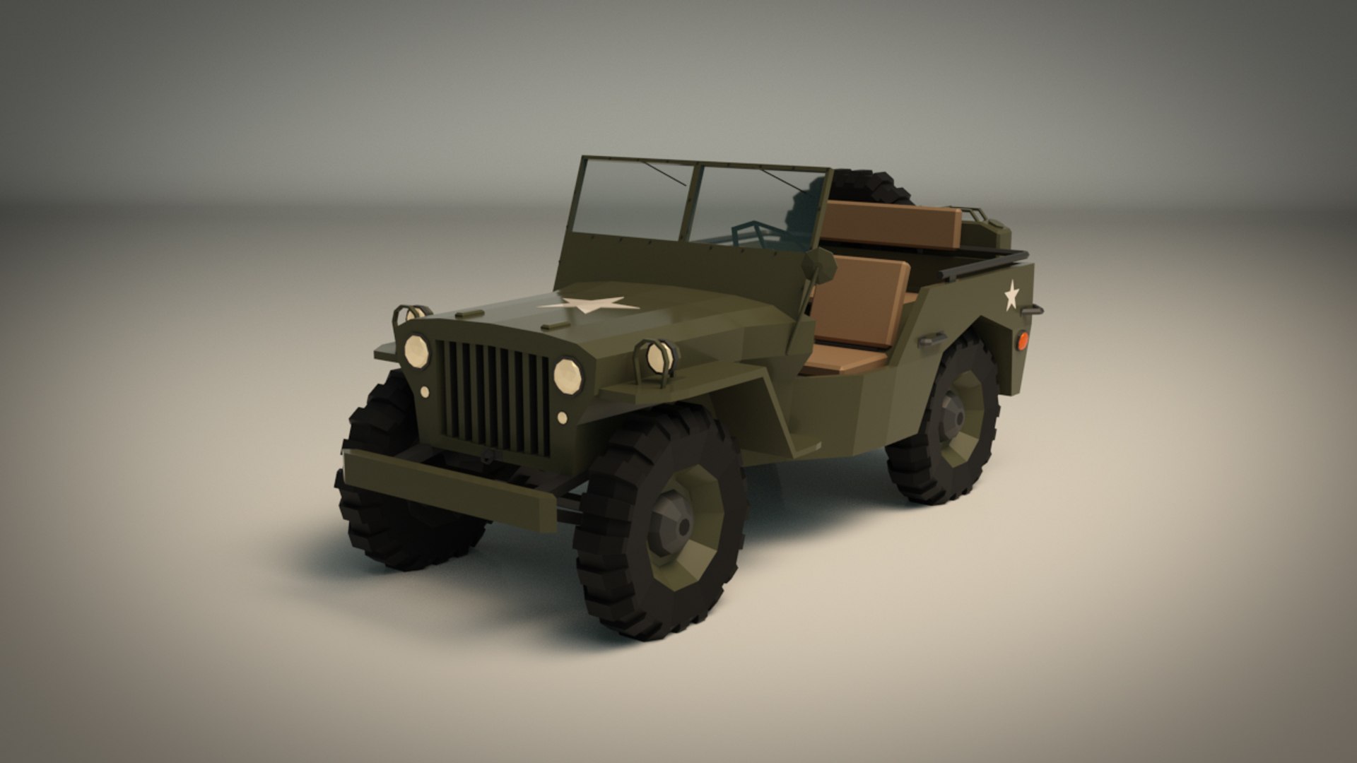 Military Jeep 3D Model - TurboSquid 1415854