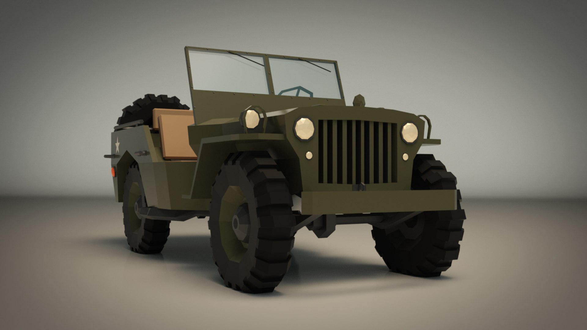 Military Jeep 3D Model - TurboSquid 1415854