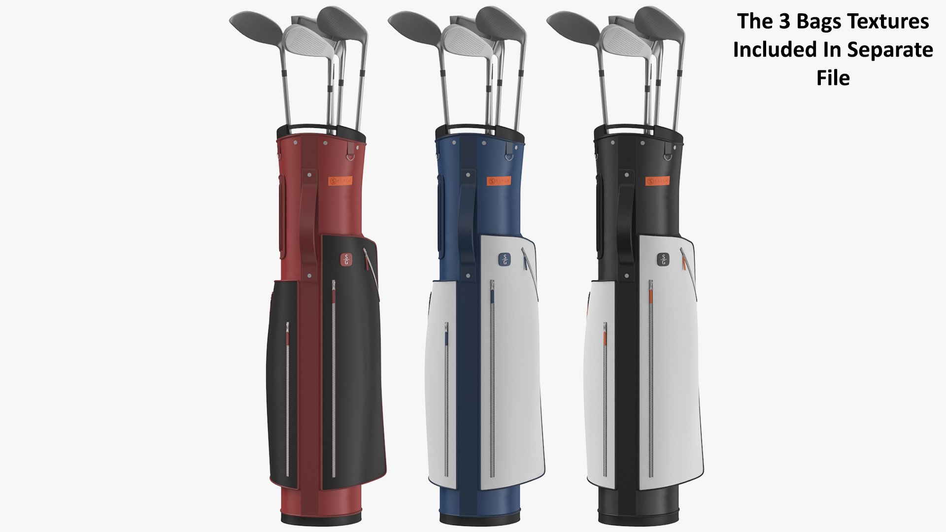 3D Model Golf Bag 01 - TurboSquid 1989447