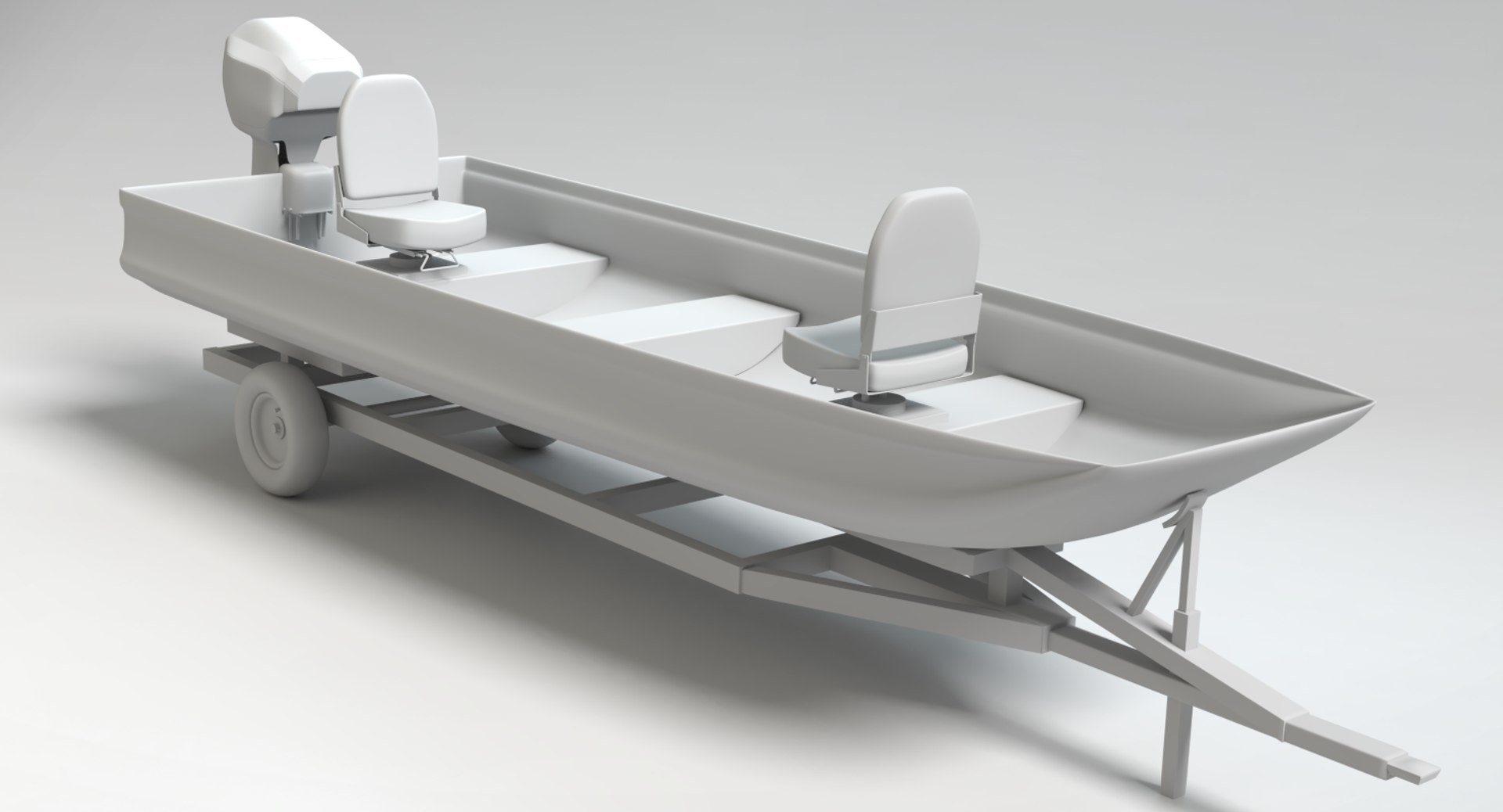 3D Jon Boat Model - TurboSquid 1233403
