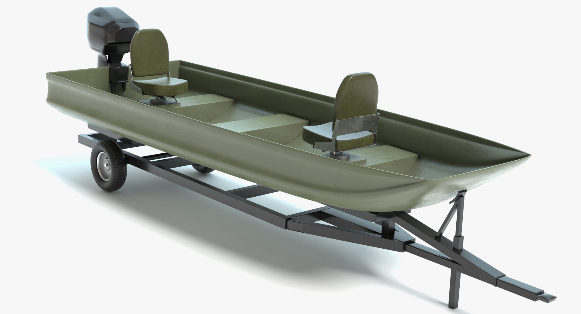 3D Jon Boat Model - TurboSquid 1233403