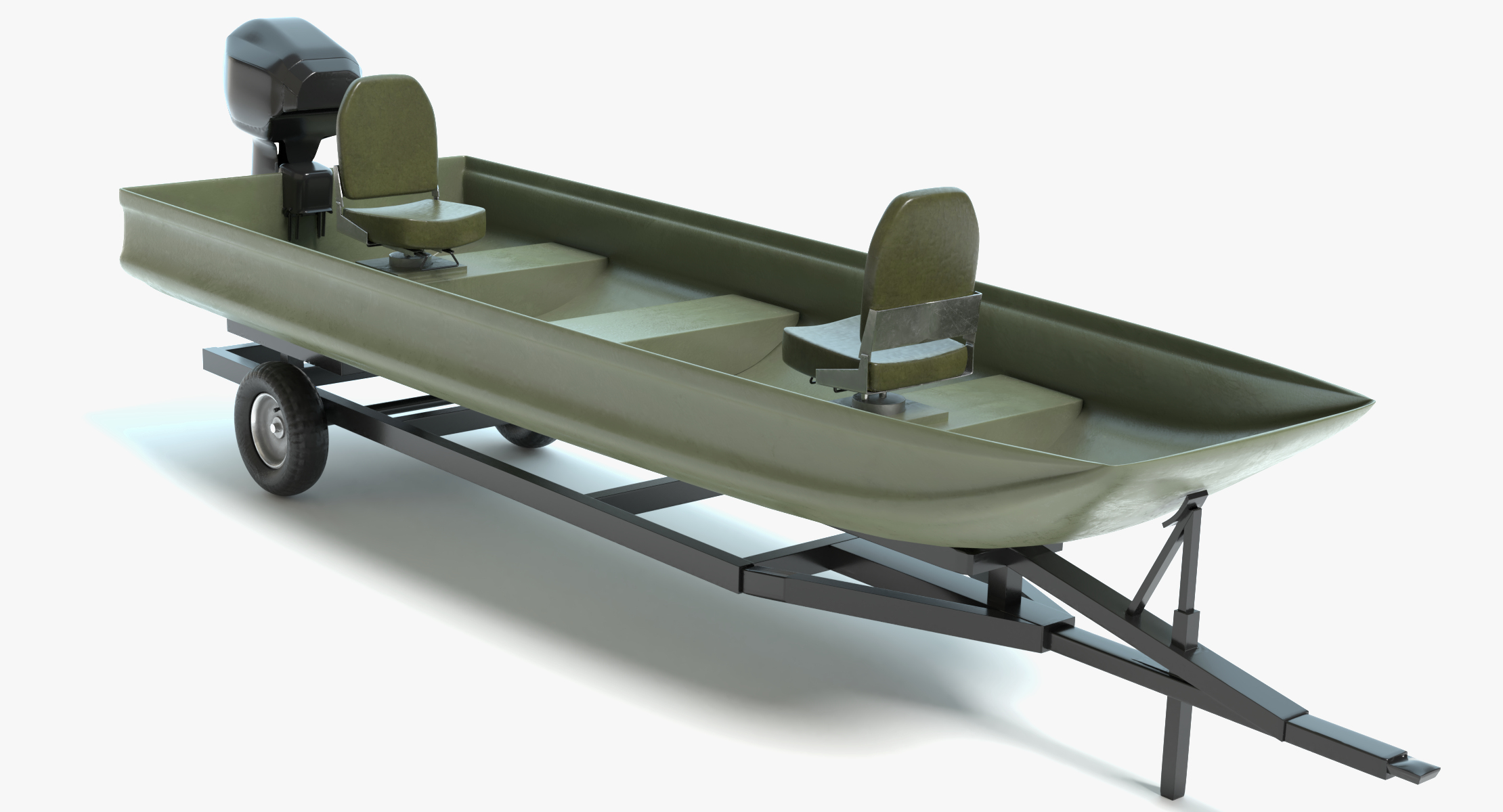 3D jon boat model - TurboSquid 1233403