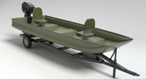 3D jon boat model - TurboSquid 1233403