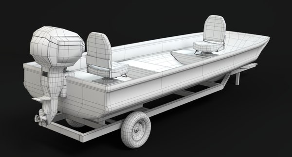 3D jon boat model - TurboSquid 1233403