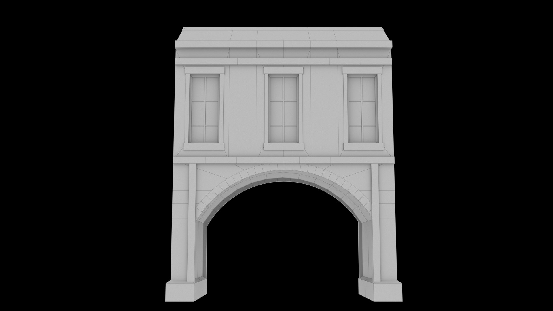 Archway Building 3D Model - TurboSquid 2141296