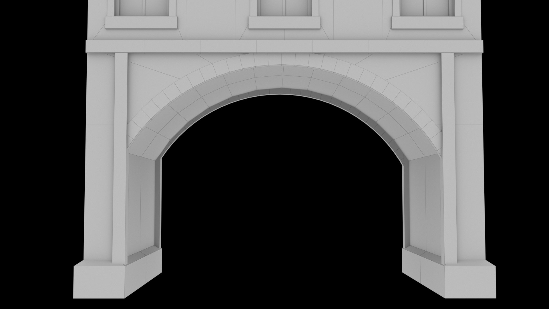Archway Building 3D Model - TurboSquid 2141296
