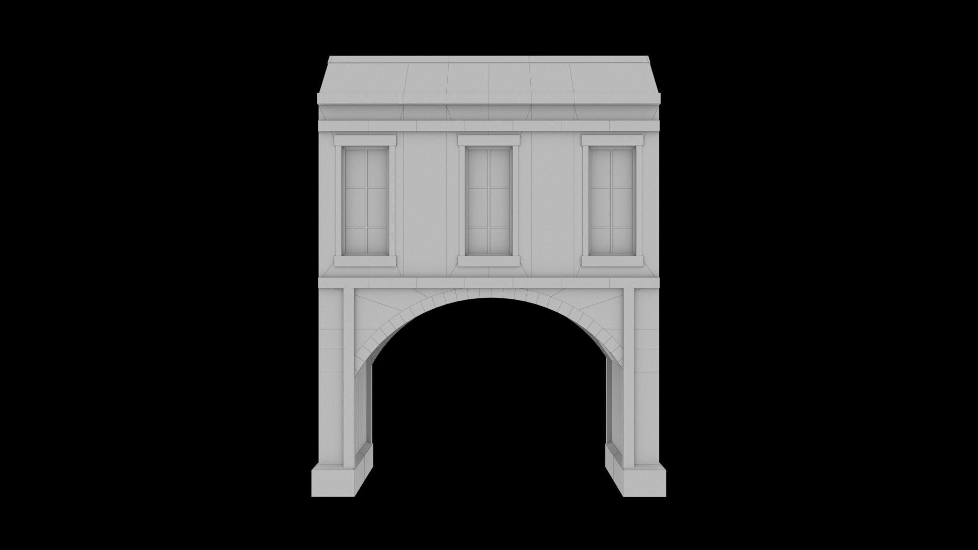 Archway Building 3D Model - TurboSquid 2141296