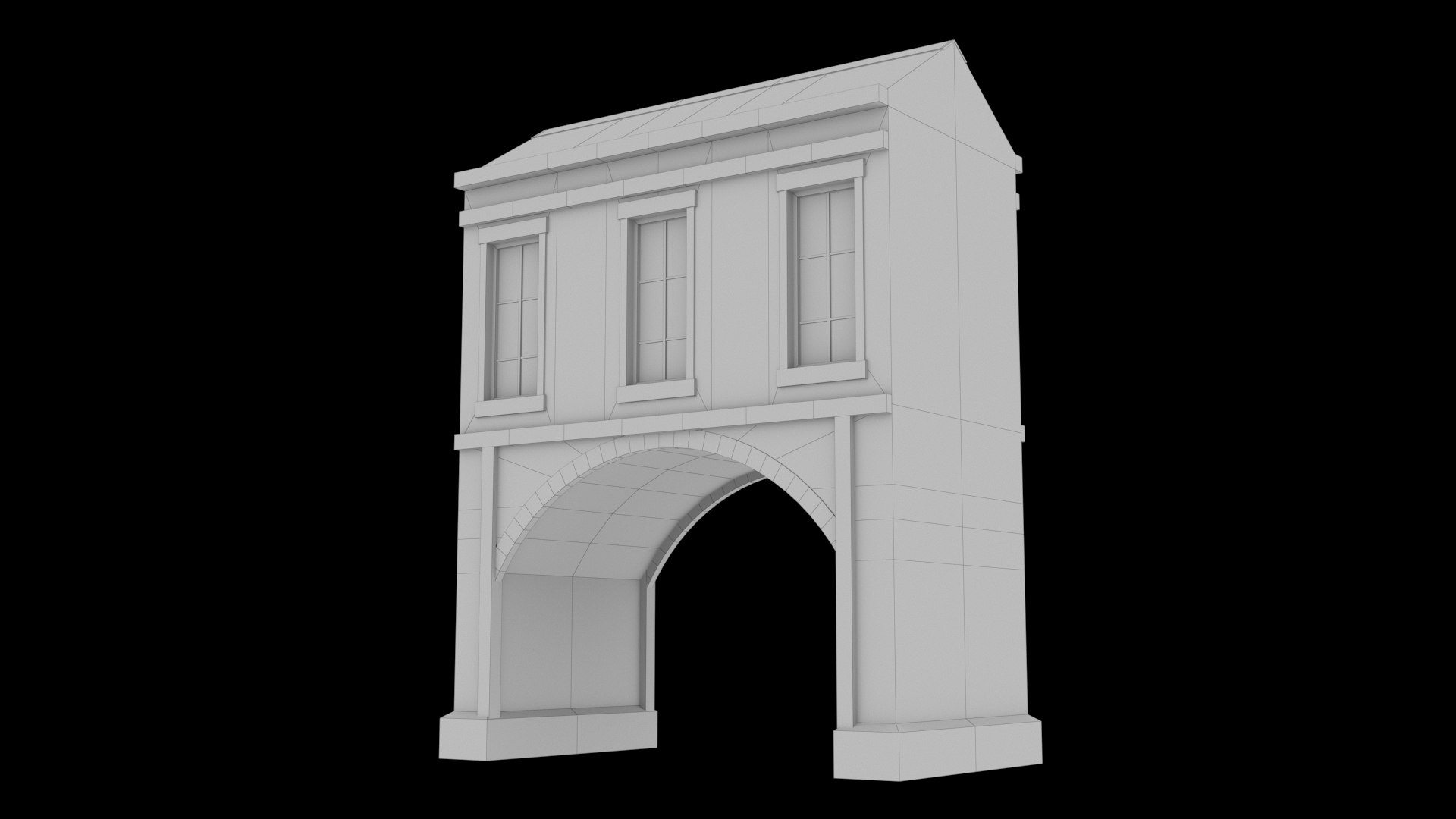 Archway Building 3D Model - TurboSquid 2141296
