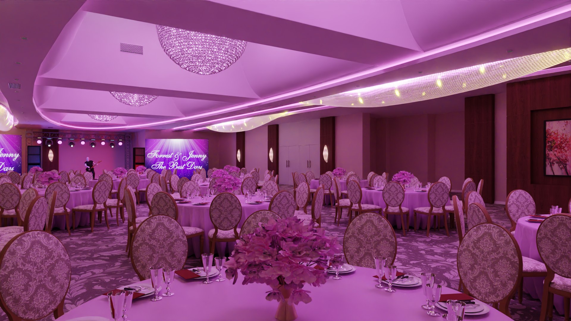 3D Banquet Hall - TurboSquid 2050304