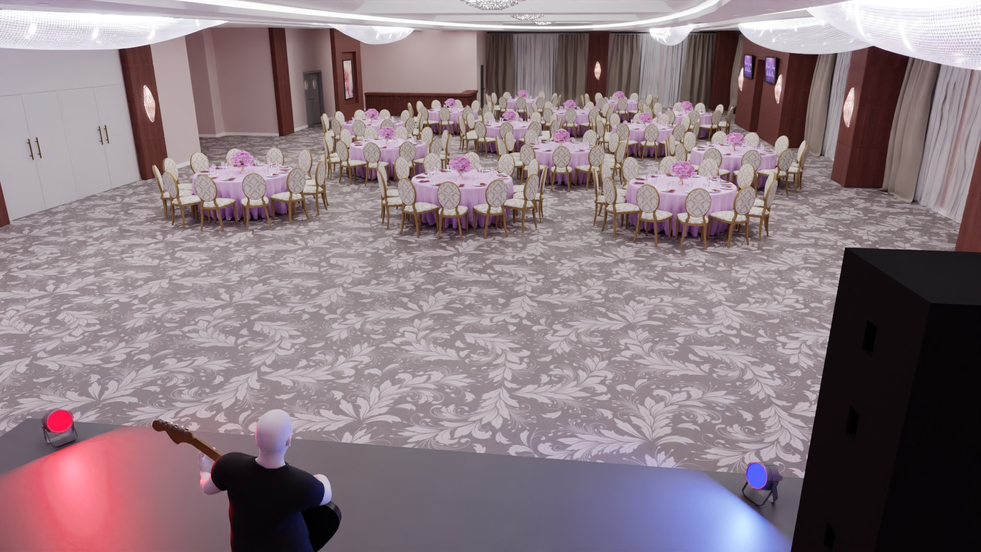 3D Banquet Hall - TurboSquid 2050304