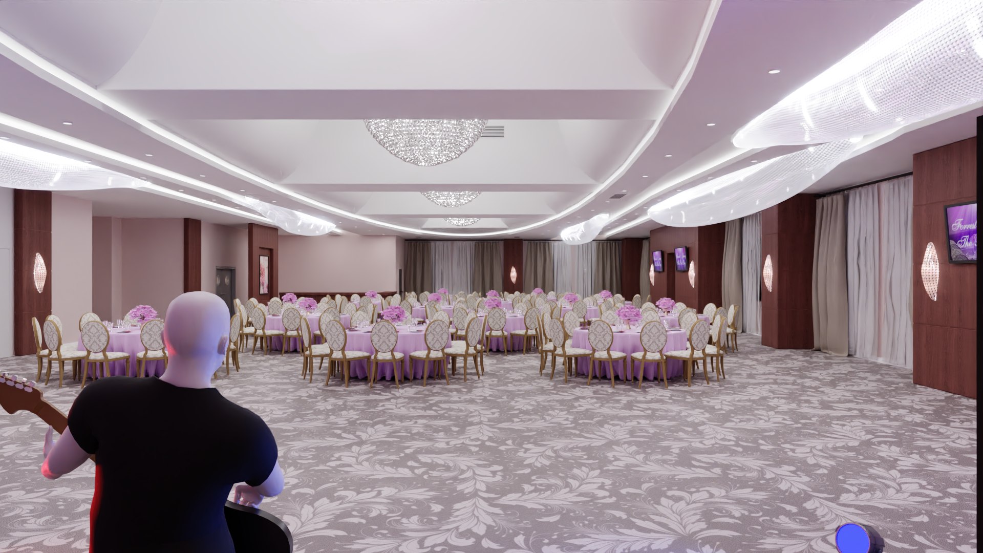 3D Banquet Hall - TurboSquid 2050304