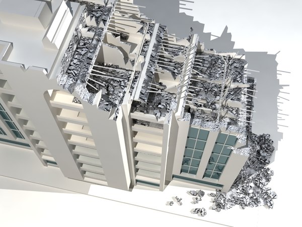 modelo 3d EDIFICIO ROTO 02 - TurboSquid 506317