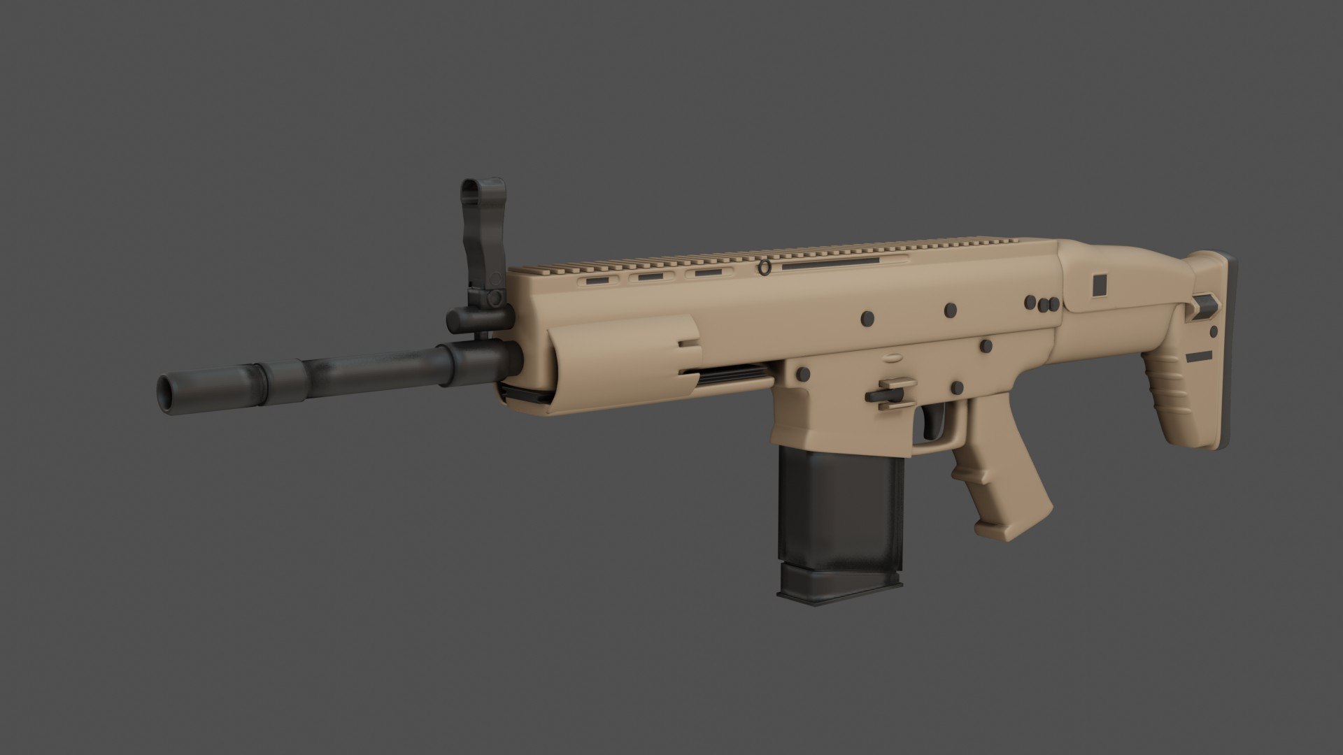 Scar - Assault Rifle 3D model - TurboSquid 1761165
